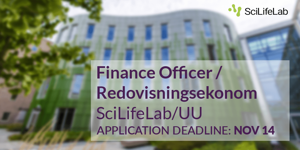 Redovisningsekonom till SciLifeLab, vikariat 12 månader - SciLifeLab