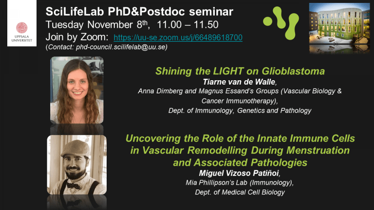 SciLifeLab Uppsala PhD&Postdoc Online Seminar Series - Immunology Theme ...