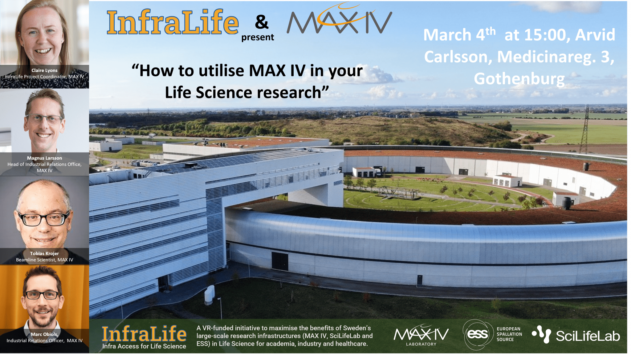 How to utilise MAX IV in your Life Science research - SciLifeLab