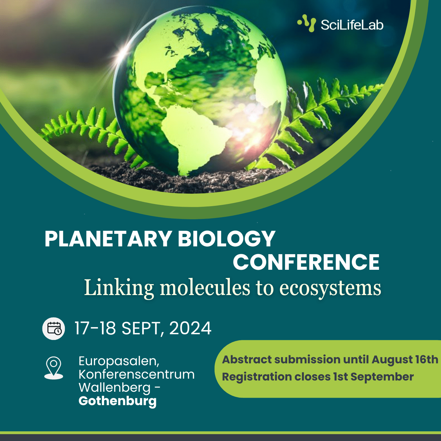 Planetary Biology 2024 Conference - Linking molecules to ecosystems ...