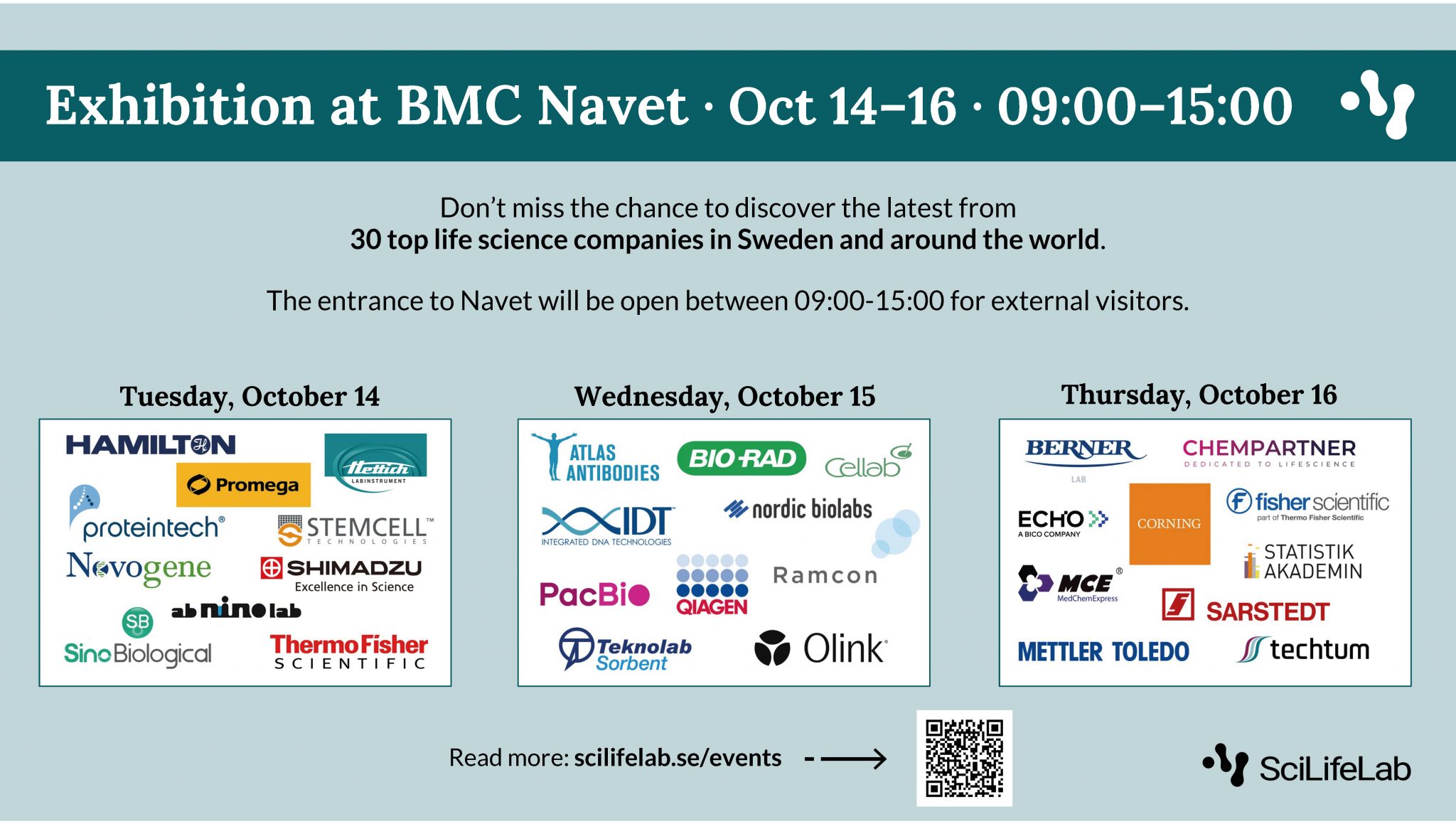 Exhibition in Navet at BMC, Uppsala University - SciLifeLab